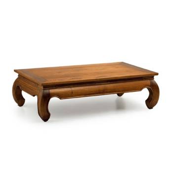 Table basse Opium rectangulaire en bois exotique