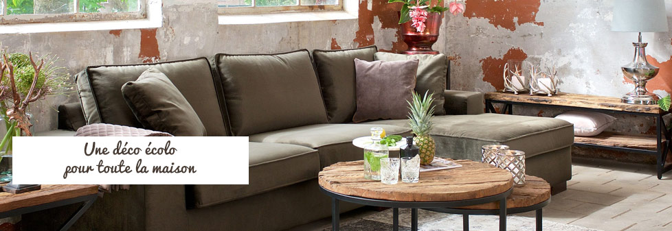 Décoration durable avec du mobilier en bois recyclé