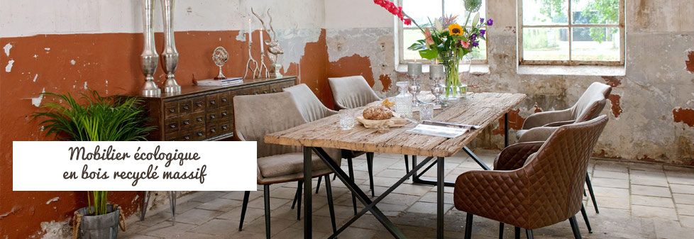 Décoration durable avec du mobilier en bois recyclé